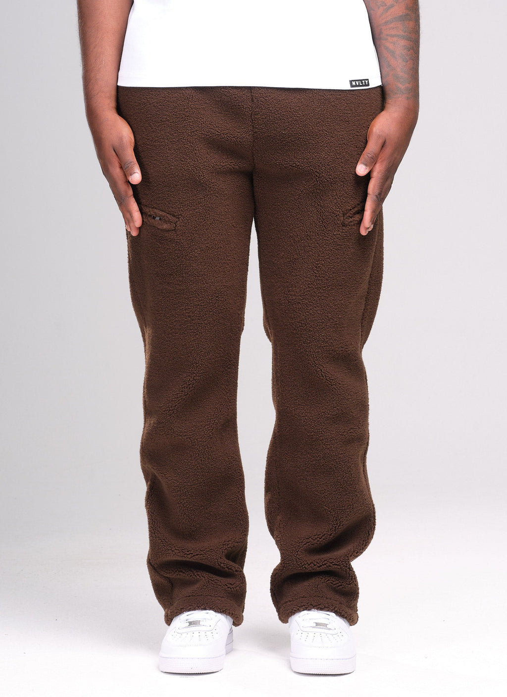 Sherpa Zip Joggers - Brown – N V L T Y, LLC