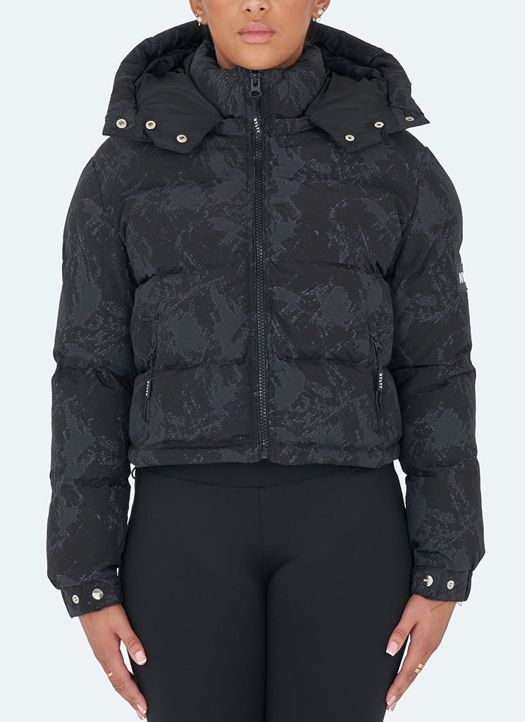 NVLTY - Womens Concrete Puffer Jacket - Black – US - N V L T Y