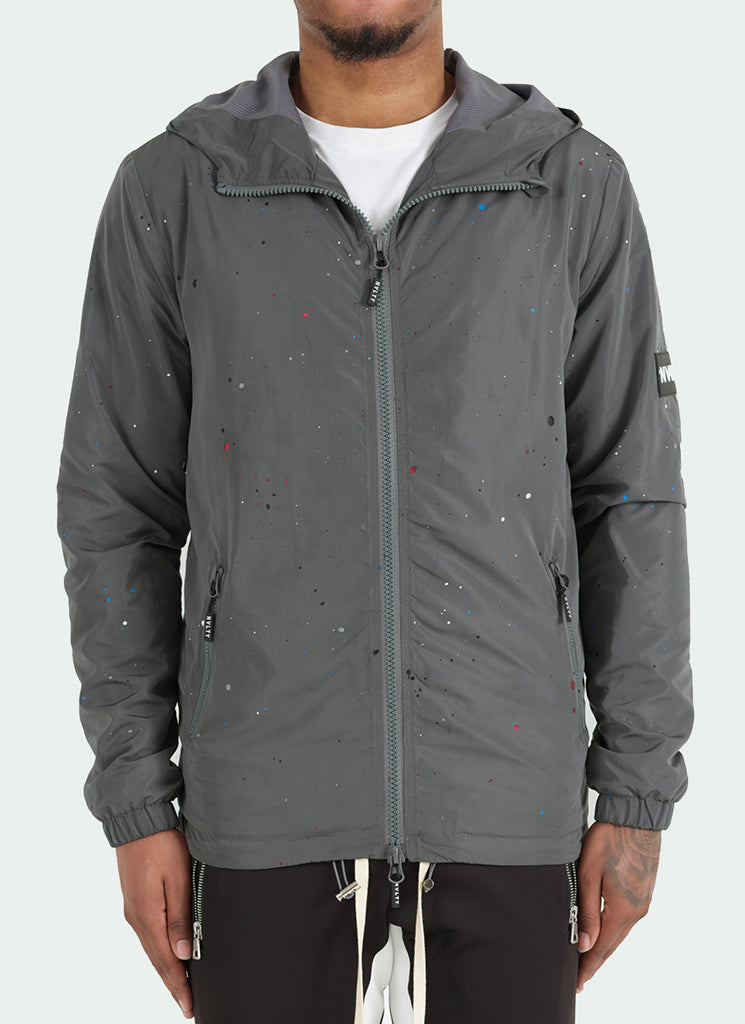 Paint Windbreaker - Charcoal Grey – N V L T Y, LLC