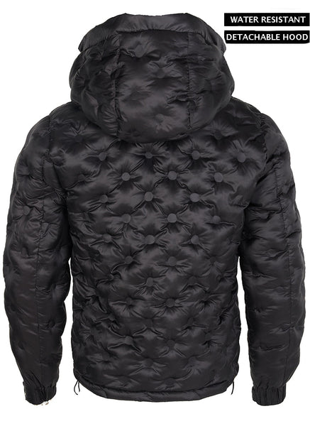 NVLTY - Perforated Puffer Jacket - Black – US - N V L T Y