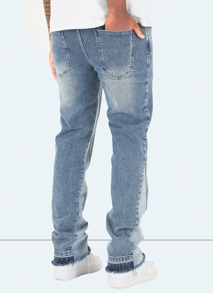 NVLTY - Womens Vintage Flare Jeans - Blue – US - N V L T Y